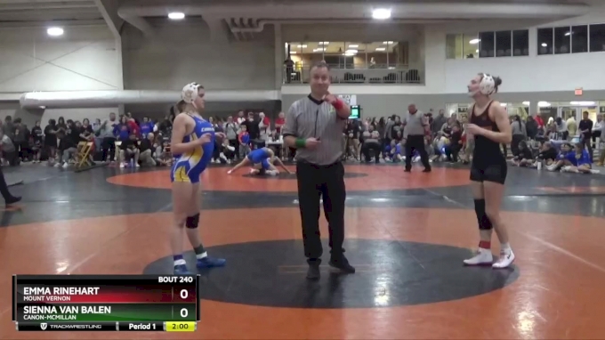 120 lbs Champ. Round 3 - Sienna Van Balen, Canon-McMillan vs Emma ...