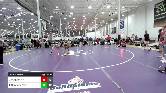 115 lbs Semifinal - Jasiah Pagan, Gold Medal WC vs Tanner Connelly ...
