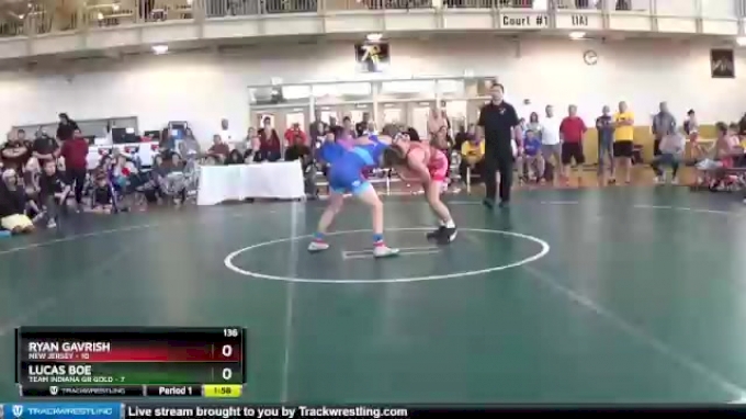 136 lbs Placement Matches (8 Team) - Ryan Gavrish, New Jersey vs Lucas ...