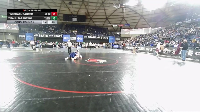 Boys 4A 138 lbs Cons. Round 4 - Michael Baxter, Arlington vs Paul ...