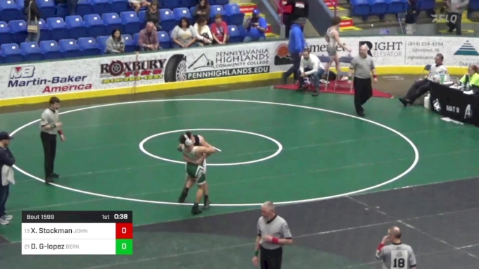 172 lbs Consi Of 8 #1 - Xavier Stockman, Johnsonburg vs Dominik Garcia ...