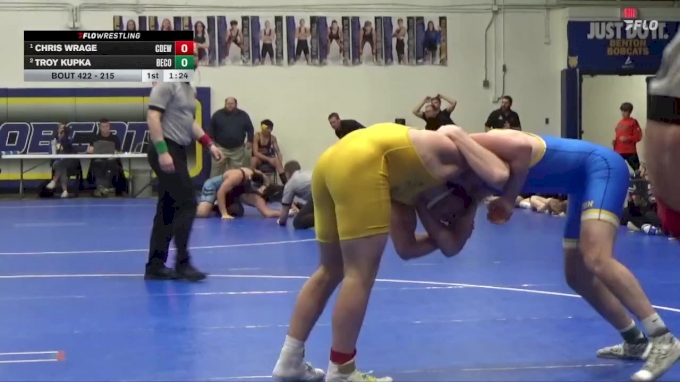 215 lbs 1st Place Match - Chris Wrage, Central DeWitt vs Troy Kupka ...