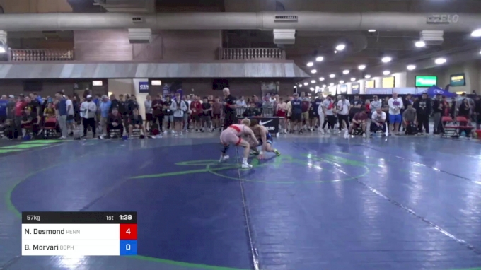 57 kg Rnd Of 64 - Nathan Desmond, Pennsylvania vs Brandon Morvari ...