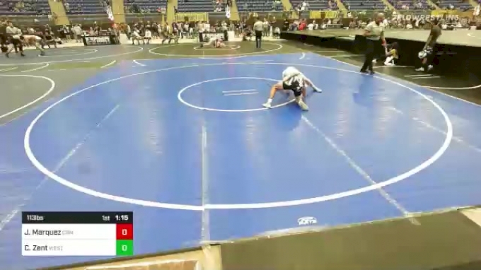113 lbs Round Of 16 - Julian Marquez, C&M Boyz vs Corbin Zent, Westside ...