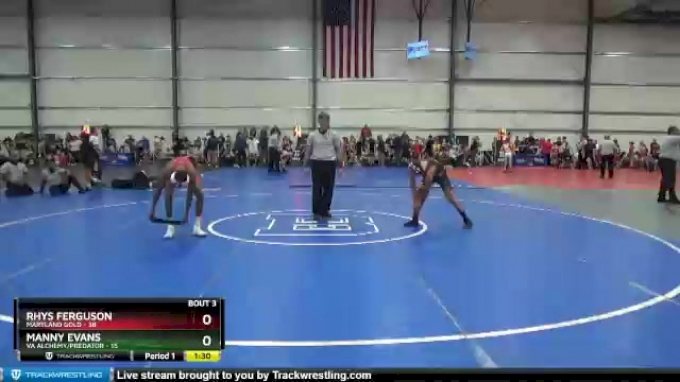 115 lbs Round 1 (6 Team) - Rhys Ferguson, Maryland Gold vs Manny Evans ...