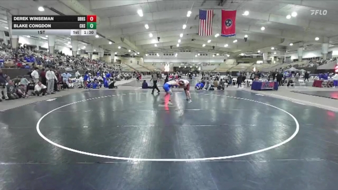 144 lbs 1st - Blake Congdon, Cleveland High School vs Derek Winseman ...