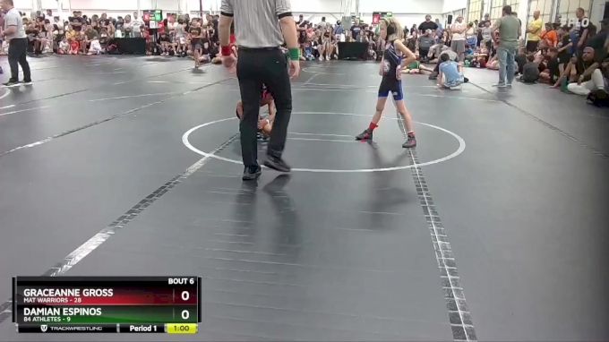 52 lbs Round 2 (6 Team) - Graceanne Gross, Mat Warriors vs Damian ...