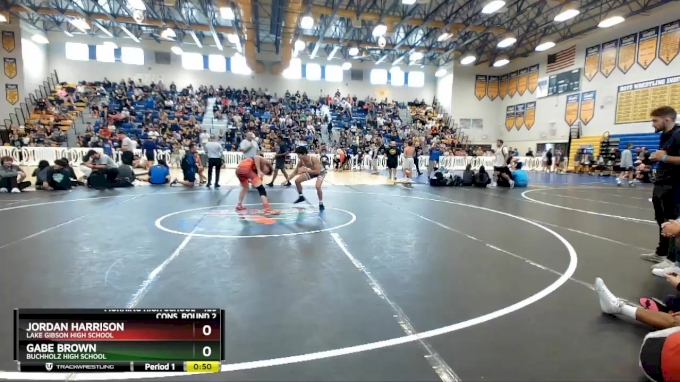 126 lbs Cons. Round 2 - Gabe Brown, Buchholz High School vs Jordan ...