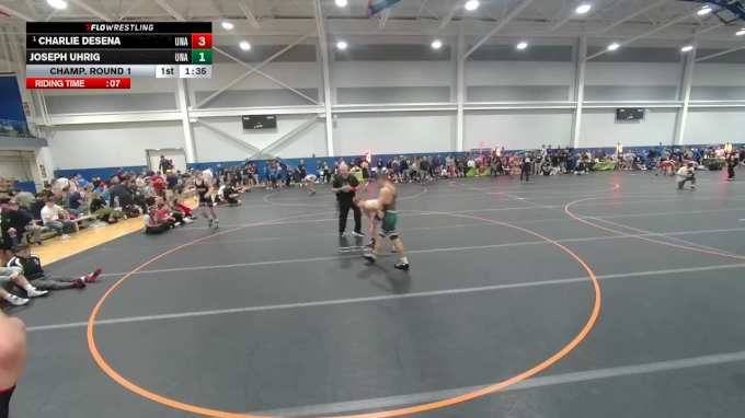 150 lbs Champ. Round 1 - Charlie Desena, Unattached vs Joseph Uhrig ...