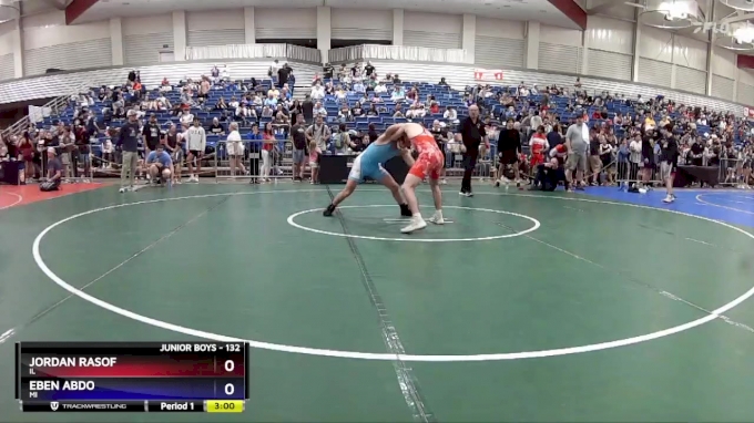 132 lbs Champ. Round 3 - Jordan Rasof, IL vs Eben Abdo, MI