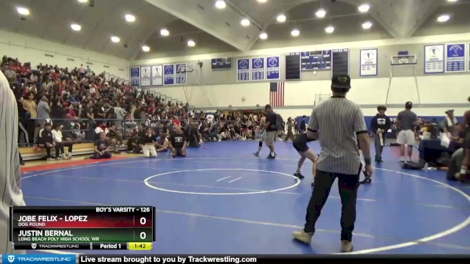 126 lbs Champ. Round 2 - Jobe Felix - Lopez, Dog Pound vs Justin Bernal ...