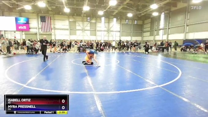 53 lbs Champ. Round 2 - Isabell Ortiz, KS vs Myra Pressnell, CA