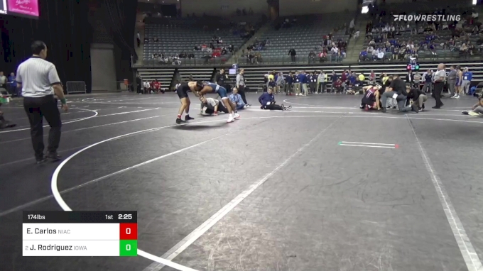 174 lbs Semifinal - Ein Carlos, Niacc vs Jose Rodriguez, Iowa Central