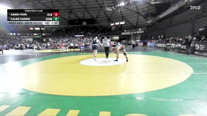 Boys 1A 215 lbs Quarterfinal - Aiden Ford, Zillah vs Caleb Harris ...