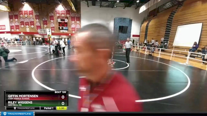 220 lbs Semifinal - Kaden Sanchez, Worland Middle School vs Noah ...