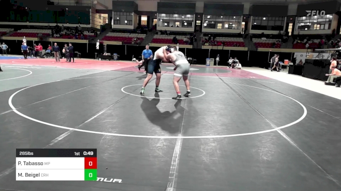 285 lbs Consi Of 8 #2 - Philip Tabasso, Malvern Prep vs Manuel Beigel ...