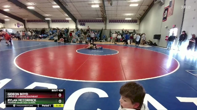 106 lbs 3rd Place Match - Gideon Boyd, Lingle-Ft. Laramie/Southeast vs Rylan McCormick, Thunder ...