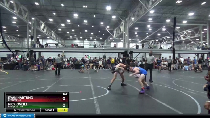 132 lbs Round 2 (6 Team) - Nick Oneill, GT Squad vs Ryan Hartung, RedNose