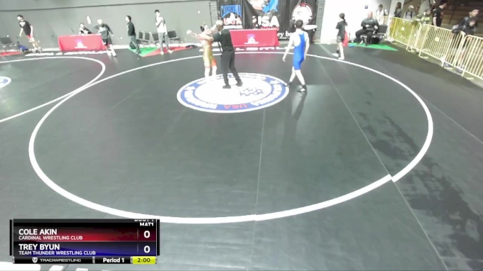 144 lbs Champ. Round 1 - Cole Akin, Cardinal Wrestling Club vs Trey ...