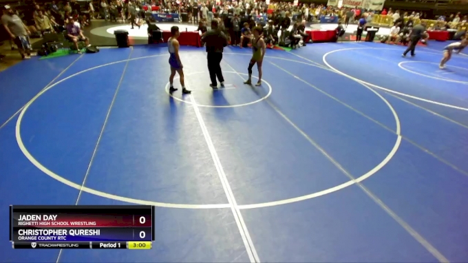 120 lbs Cons. Round 5 - Jaden Day, Righetti High School Wrestling vs ...