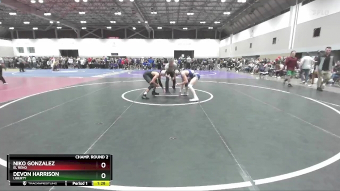 126 lbs Champ. Round 2 - Niko Gonzalez, El Reno vs Devon Harrison, Liberty