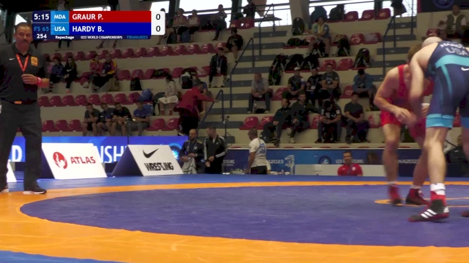65 kg Repechage #2 - Pavel Graur, Moldova vs Brock David Hardy, United ...