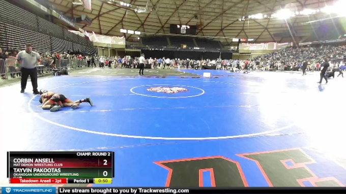 67 lbs Champ. Round 2 - Corbin Ansell, Mat Demon Wrestling Club vs ...