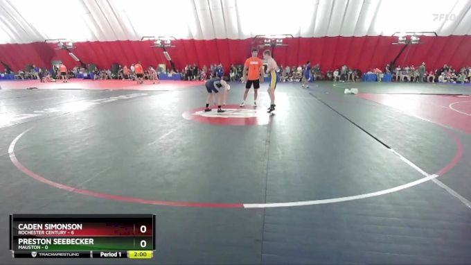 113 lbs Round 3 (6 Team) - Caden Simonson, Rochester Century vs Preston ...