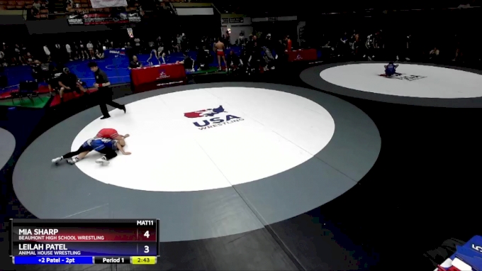 110 lbs Cons. Round 3 - Mia Sharp, Beaumont High School Wrestling vs ...