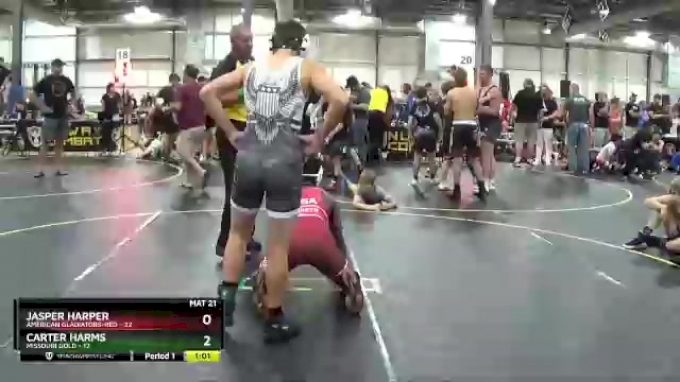 125 lbs Quarterfinals (8 Team) - Carter Harms, Missouri Gold vs Jasper ...