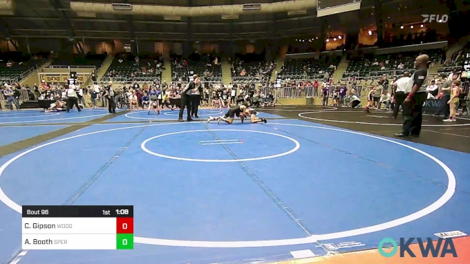 96 lbs 3rd Place - Cayden Gipson, Woodward Youth Wrestling vs Axel ...