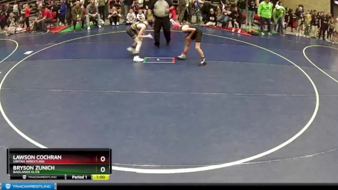 74 lbs Cons. Round 5 - Lawson Cochran, Uintah Wrestling vs Bryson ...