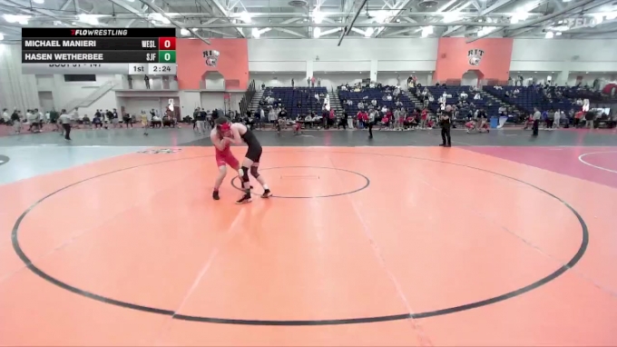 141 lbs Champ. Round 1 - Hasen Wetherbee, St. John Fisher vs Michael ...