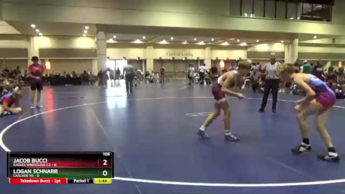 106 lbs Round 9 (10 Team) - Jacob Bucci, Eagles Wrestling C2 vs Logan ...