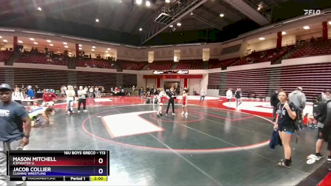 113 lbs 5th Place Match - Mason Mitchell, IceFighter U. vs Jacob Collier, Cushing Wrestling