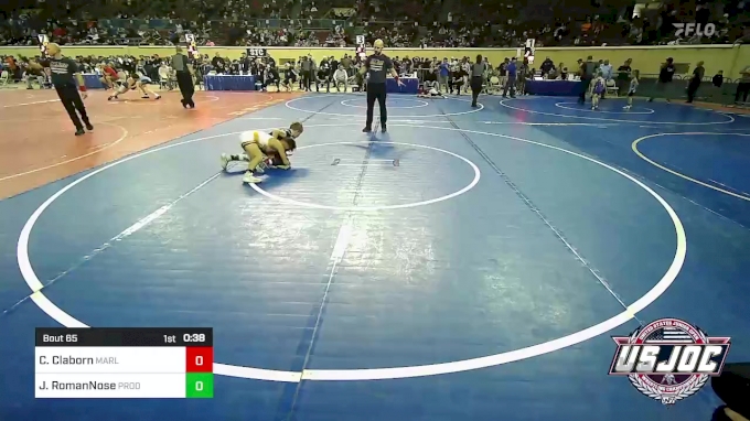 73 lbs Consi Of 8 #1 - Colton Claborn, Marlow Outlaws vs Jaegar ...