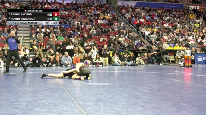 1A-126 lbs 1st Place Match - Gavin Landers, Denver vs Rowdy Neighbor ...