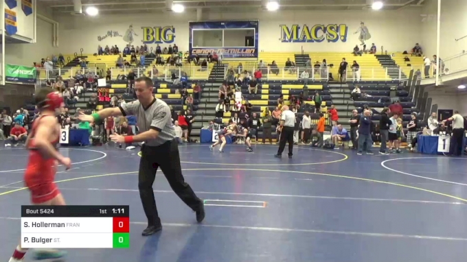 87 lbs Semifinal - Seth Hollerman, Franklin/Bad Karma vs Patrick Bulger ...