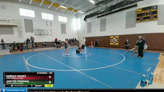 165 lbs Round 3 - Harold Wages, Cody Middle School vs Sawyer Engdahl ...