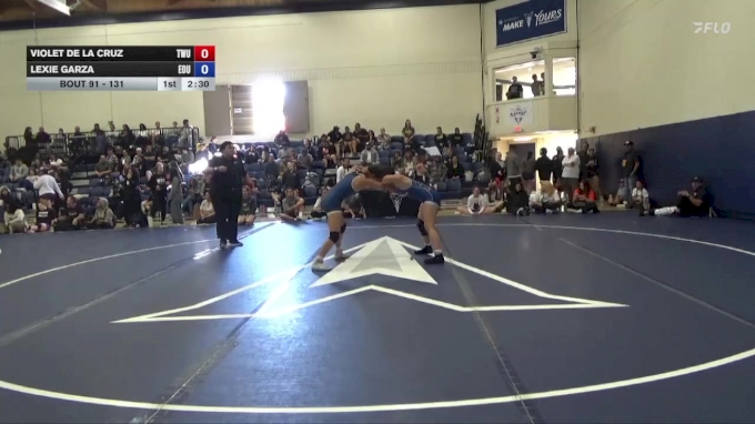 131 lbs Champ. Round 2 - Lexie Garza, Eastern Oregon University (OR) vs ...