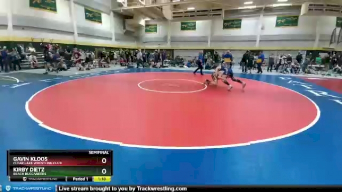 130 lbs Semifinal - Kirby Dietz, Beach Buccaneers vs Gavin Kloos, Clear ...
