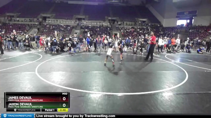 53 lbs Cons. Semi - James Devaul, Pikes Peak Warriors Wrestling vs ...