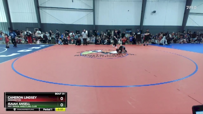 70 lbs Quarterfinal - Cameron Lindsey, Washington vs Isaiah Ansell, Mat ...