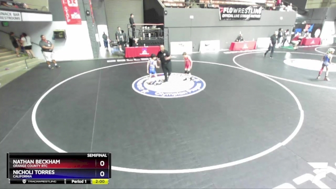 59 lbs Semifinal - Nathan Beckham, Orange County RTC vs Nicholi Torres ...