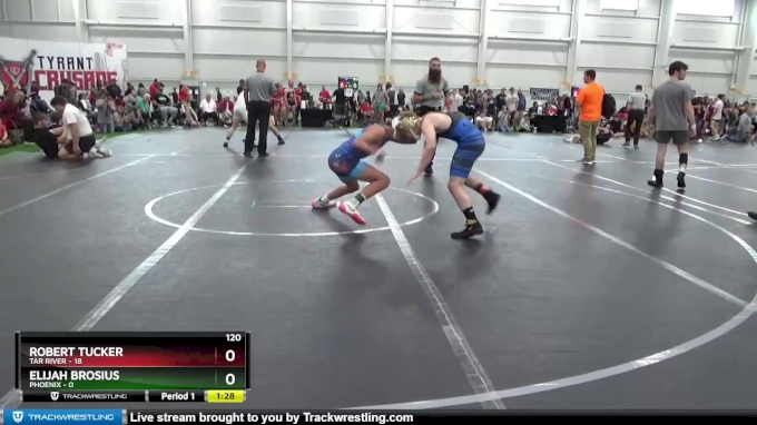 120 lbs Round 3 (10 Team) - Robert Tucker, Tar River vs Elijah Brosius ...
