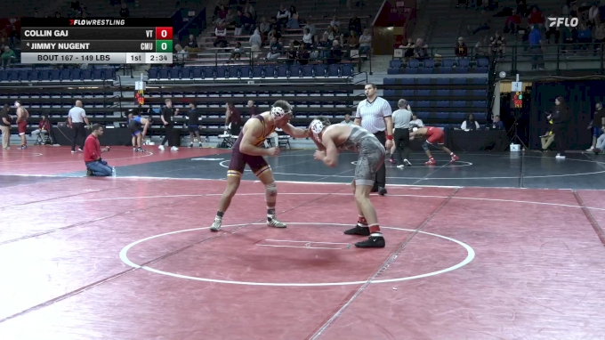 149 lbs Quarterfinal - Collin Gaj, Virginia Tech vs Jimmy Nugent ...