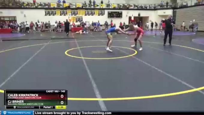 145 lbs Champ. Round 2 - Caleb Kirkpatrick, Columbus East Wrestling ...