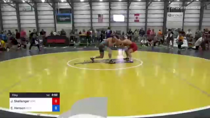 70 kg Round Of 16 - Jadon Skellenger, Suples Wrestling Club vs Caleb ...
