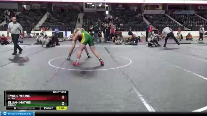 205 lbs 1st Place Match - Tyrus Young, Salina vs Elijah Mathis, Bobcat
