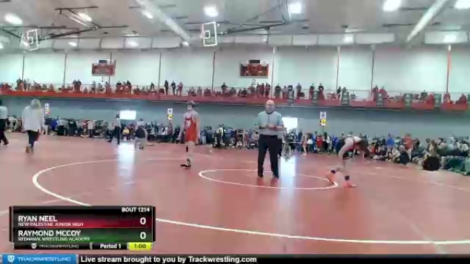138 lbs Champ. Round 2 - Ryan Neel, New Palestine Junior High vs ...